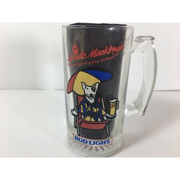 Budweiser | Dining | Spuds Mckenzie Glass Beer Mug Stein Party Animal ...